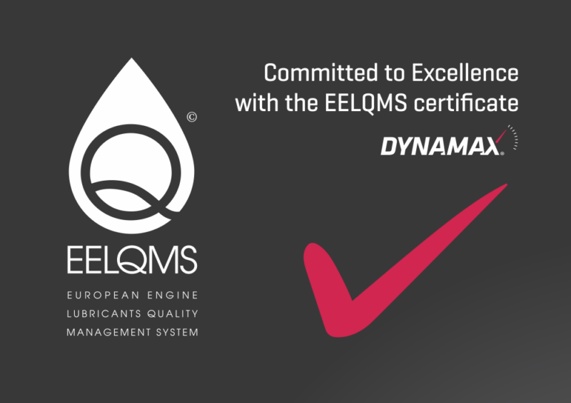 Committed to Excellence with the EELQMS Certificate – DYNAMAX Motor Oils